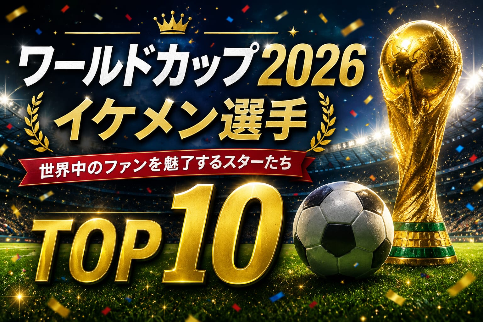 ワールドカップ2026イケメン選手ランキングTOP10！世界中のファンを魅了するスターたち